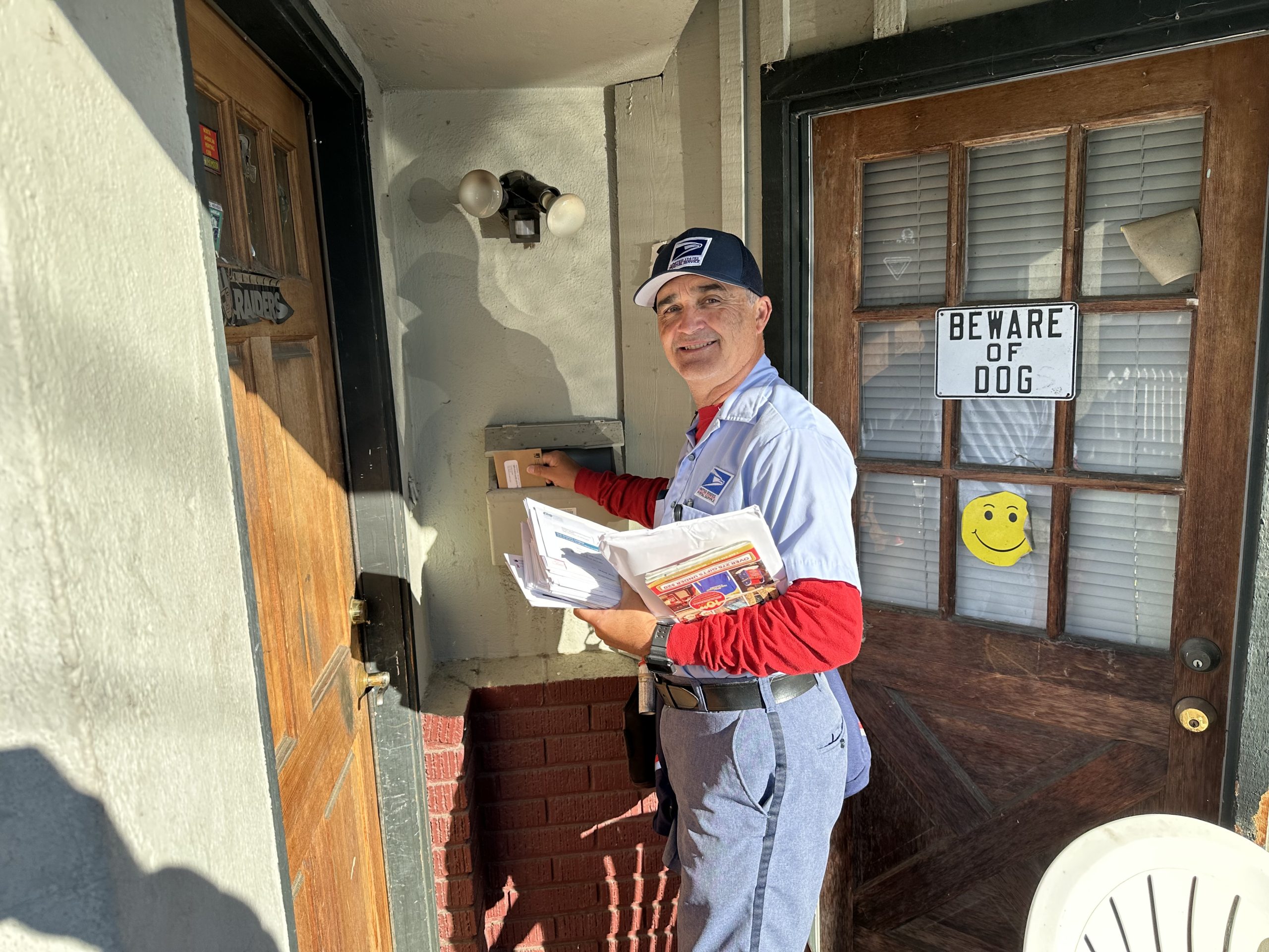 A superhero mail carrier marks 39 years with the Hollister Post Office ...