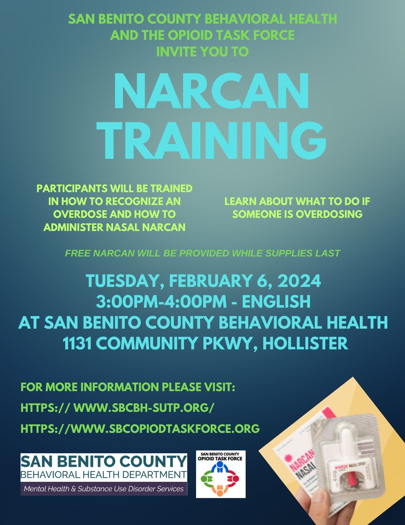 Narcan Training | BenitoLink