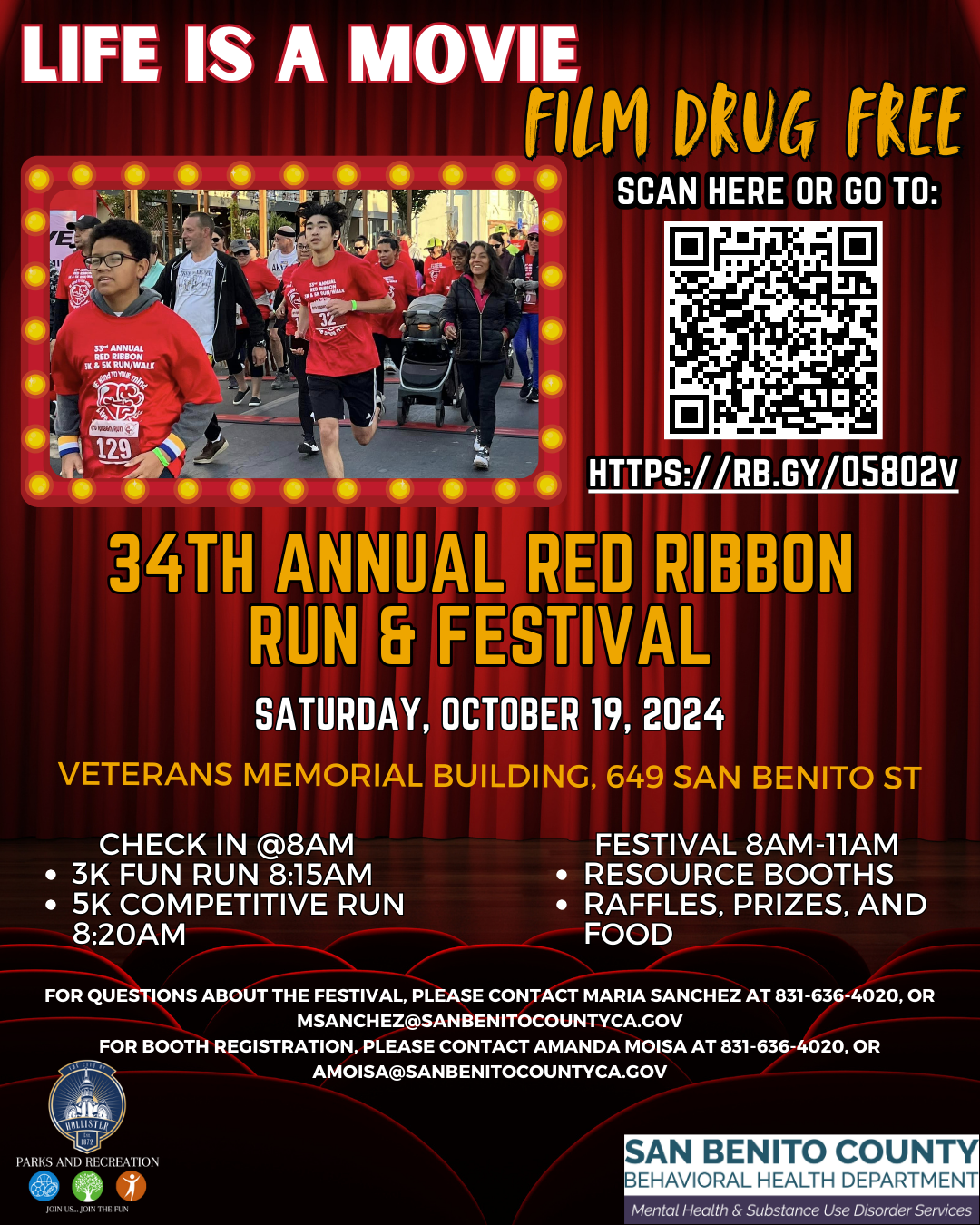 34th Annual Red Ribbon Run & Festival | BenitoLink