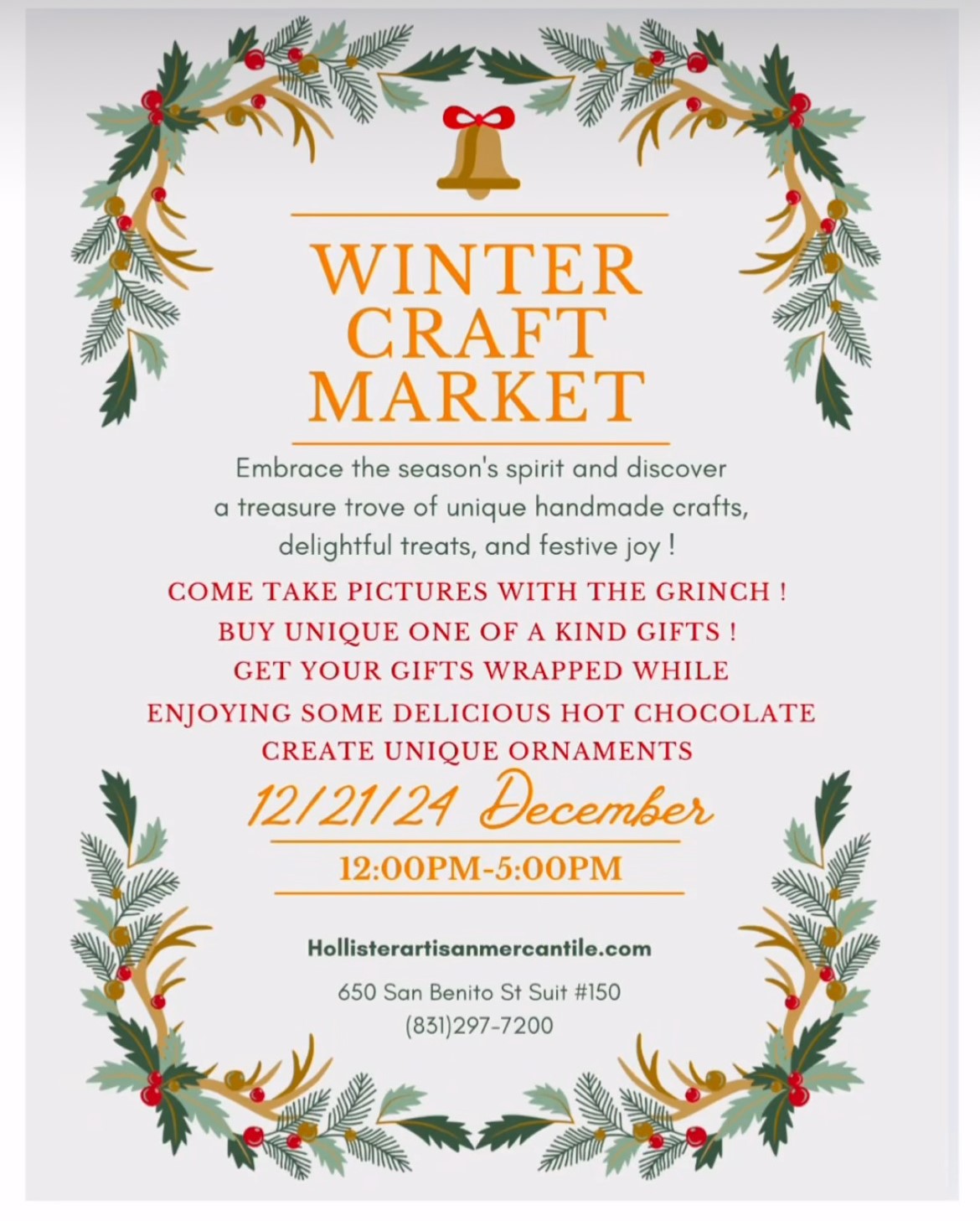 Winter Craft Market at the Merc | BenitoLink