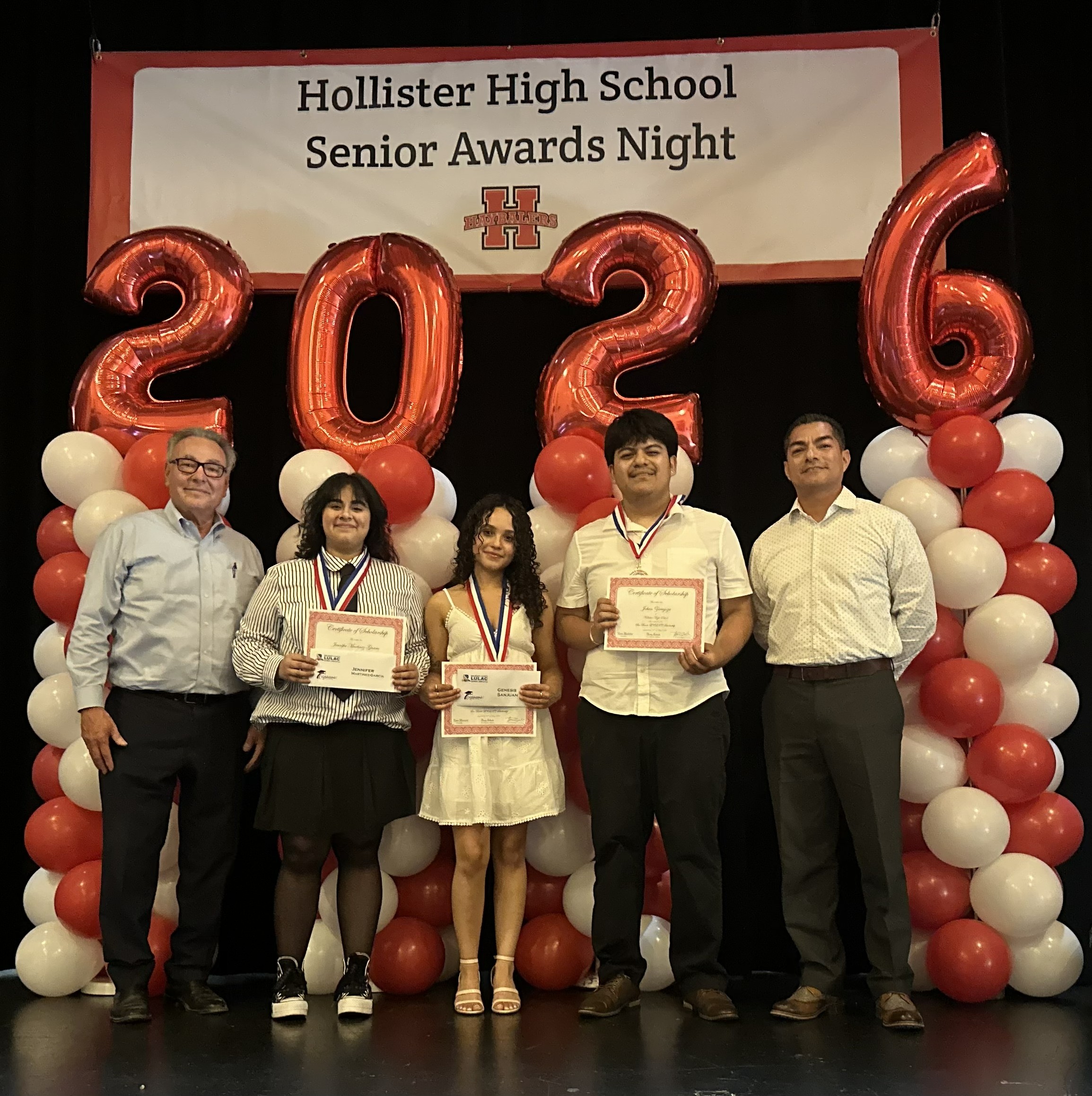 San Benito LULAC award scholarships to Hollister High School students ...